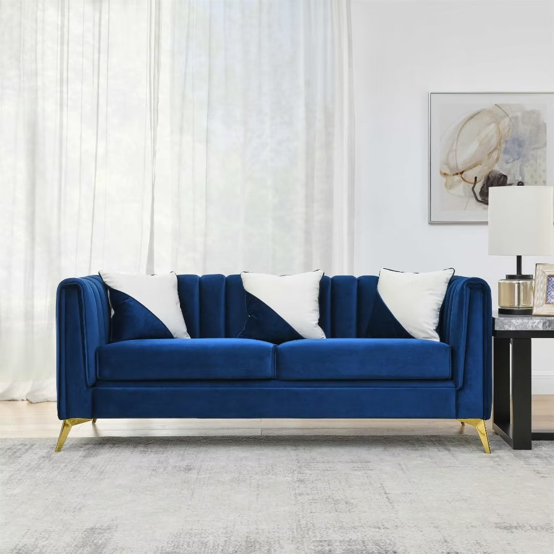 Accent Sofa Couch, 80 Modern Contemporary Sofa with Deep Tufting Dutch ...