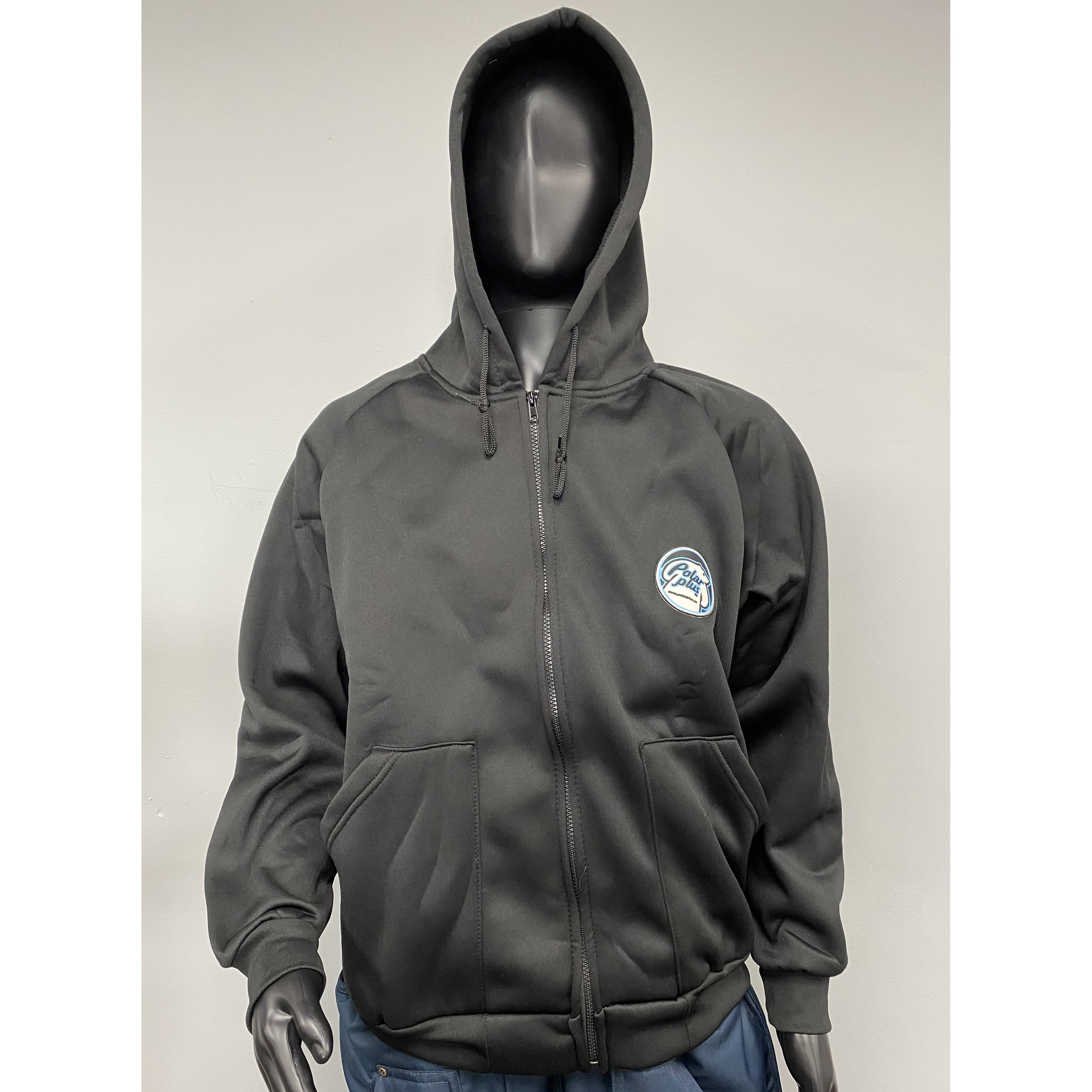 Polar Plus Warm Hooded Sweatshirt with Zipper for Men - Walmart.com