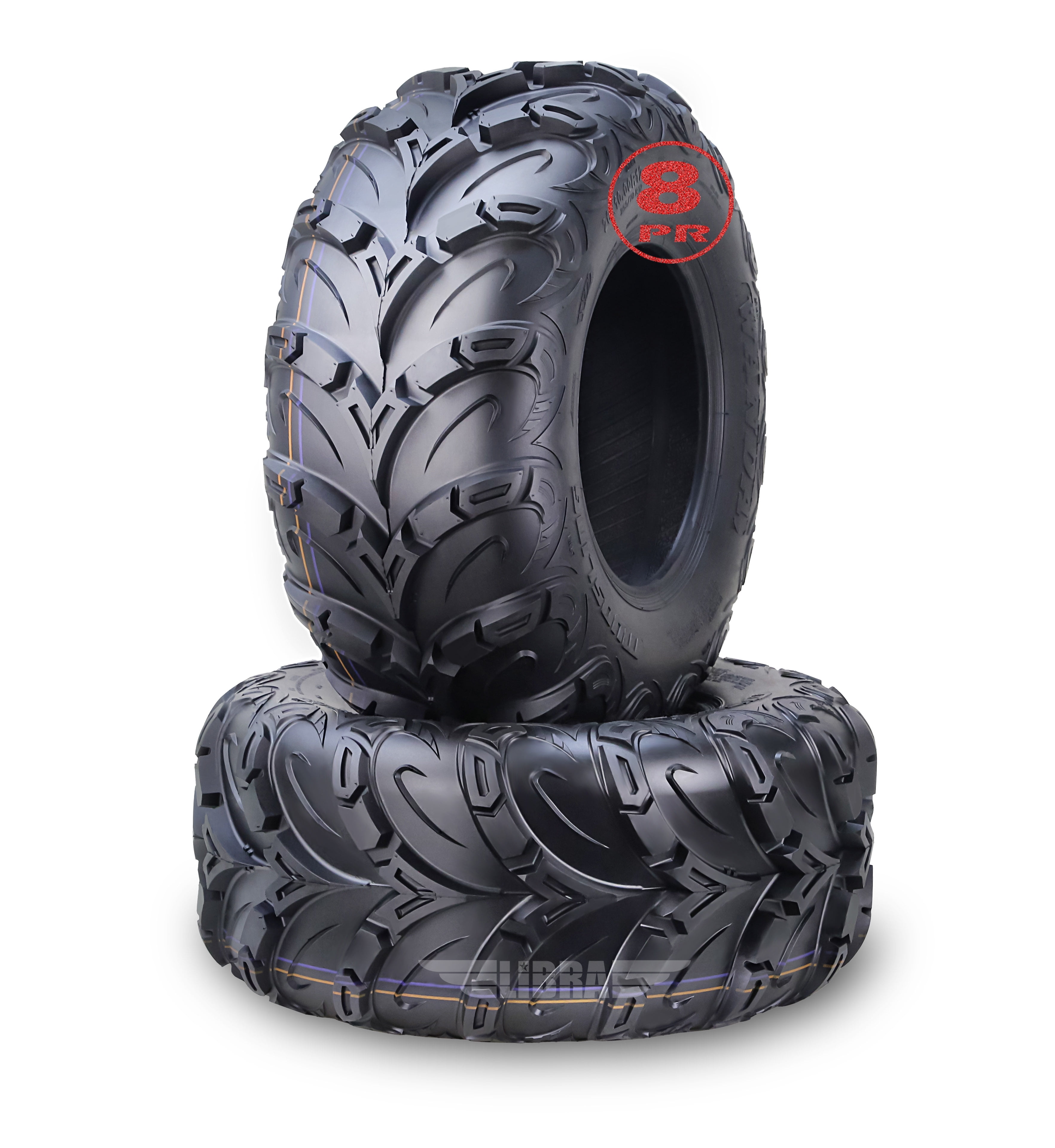 (2) 24x10-12 Premium 8PR ATV Rear Tires Set for 09-13 Kymco MXU 375 4X4 ...