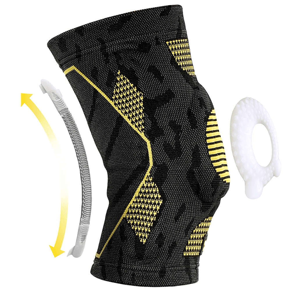 Patella Knee Sleeve with Patella Gel Pad & Knee Brace with Side ...
