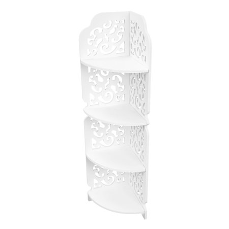 Corner Standing Shelf Sturdy Corner Wall Stand White 80 X 18 X22 Cm ...