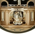 Bulova Battery Operated Golden Music Chime Wall Clock with K-9 Crystal ...