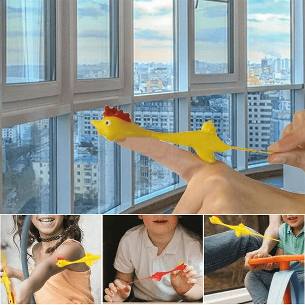 jovati Sling Shot Chicken Toys Creatives Ejection Chicken Fidget Toy ...