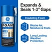 GE Big Gaps and Cracks Insulating Foam Yellow, 12 oz Can for Large Gap ...