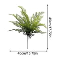 Artificial Plants, Plastic Plants Bushes Fern Grass Shrubs Fake Leaves ...