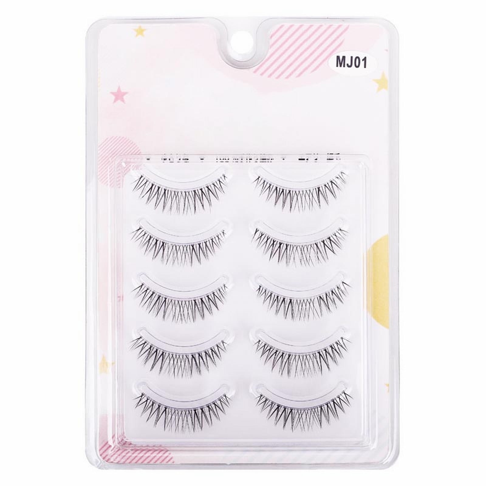 GWAABD Self Adhesive Eyelashes Reusable Self Sticking Natural ...