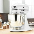 KitchenAid Artisan Series 5 qt Stand Mixer, White with Flat Beater ...