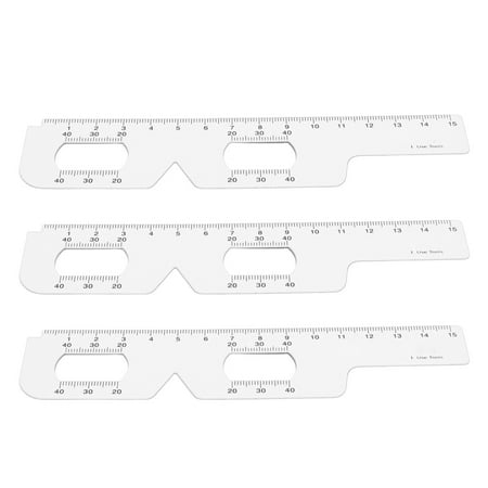 Pupil Ruler, Bridge Design Perfect Match 3Pcs Millimeters Eye Distance ...