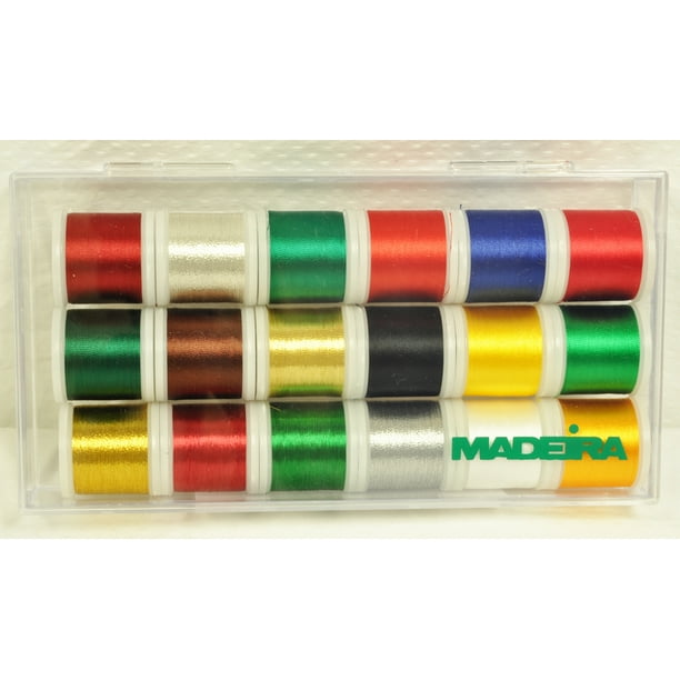 Madeira 18 Spool Christmas Collection Madeira Rayon Thread 8040CC ...