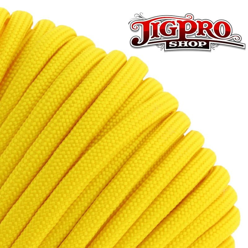 Military Spec 550lb Type III Parcord 1000' Yellow by Jig Pro Shop ...