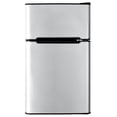 Barara King Fridge Freezer, Refrigerator,3.2 cu ft. Compact Stainless ...