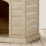 Rimax ECO Resin Dog House for Medium and Large Breeds, Taupe, 36"W ...