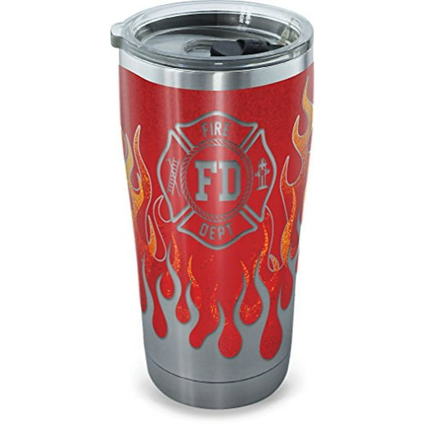 Tervis Fire Department Flames Tumbler, 20 oz, Stainless Steel - Walmart ...