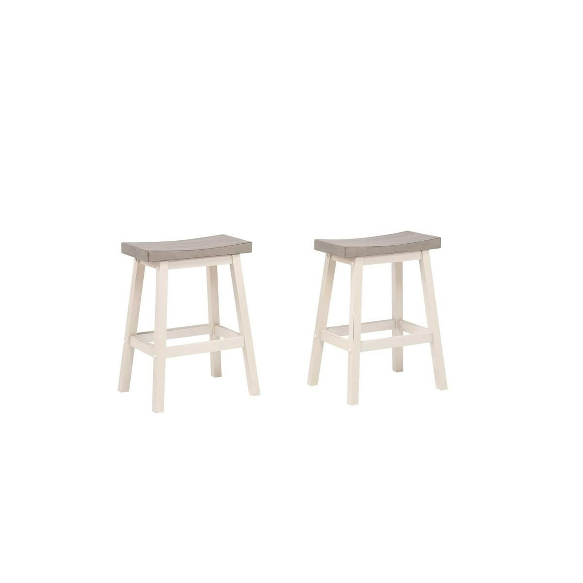 Click here for Brassex Sarah Counter Stool  Set Of 2  Grey/White prices