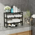 Expandable Adjustable Stackable Kitchen Organizer, Spice Rack,Metal ...