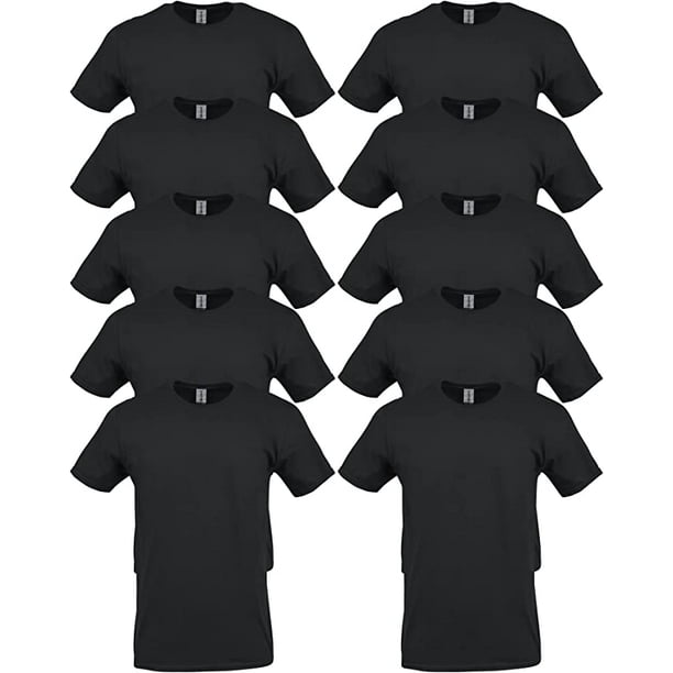 Gildan men's heavy cotton t-shirt, style G5000, 10-pack, Black ...