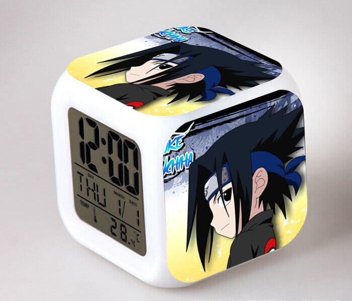 Anime Naruto Digital Clocks Uchiha Sasuke Gaara Hatake Kakashi Haruno ...