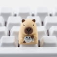 HSAPOW-Artisan Keycaps Cute Capybara Fish Resin Keycaps 1U ESC Custom ...