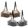 BRGZLK Women Underwire Bras Pack of 2 Trendy Cute Floral Embroidery ...