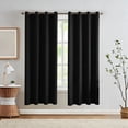 Blackout Curtain Panel, Insulated Polyester Room Darkening Drapes, No ...