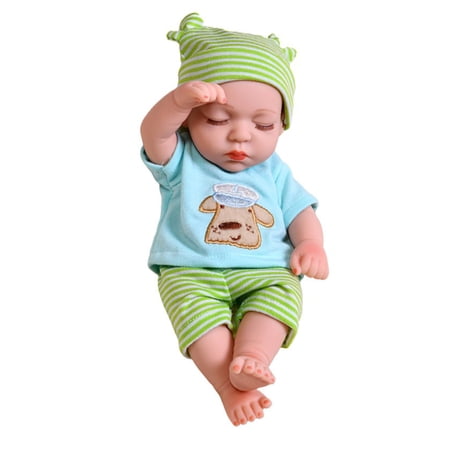 Selm Doll 30cm Durable Realistic Rebirth Vinyls Doll Bath Dress Up Doll ...