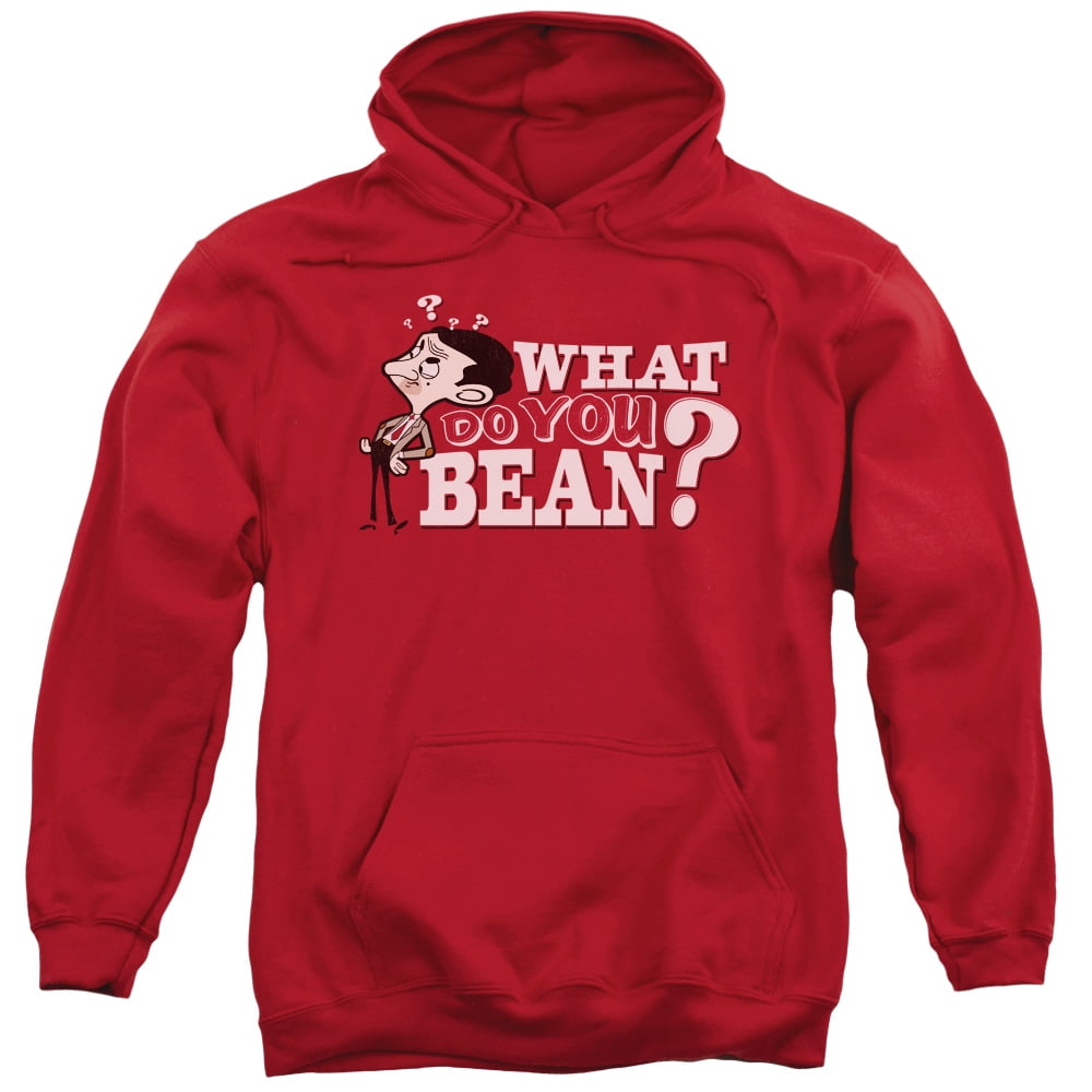 MR BEAN/WHAT YOU BEAN-ADULT PULL-OVER HOODIE-RED-LG - Walmart.com