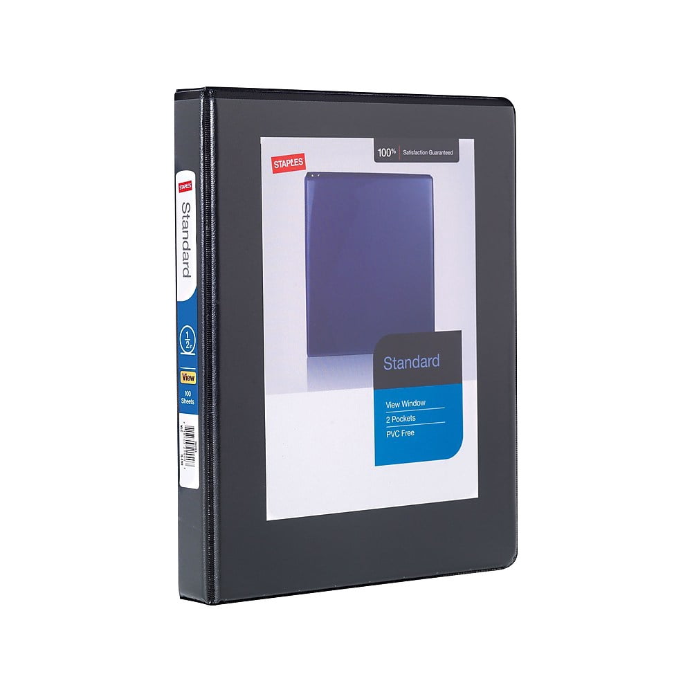 Staples 1 2 Standard 5 1 2 X 8 1 2 Mini View Binder With Round Rings Staples 1 2 Standard 5 1 2 X 8 1 2 Mini View Binder With Round Rings