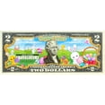 HAPPY EASTER Cartoon Bunnies & Eggs Basket Genuine Legal Tender U.S. $2 ...