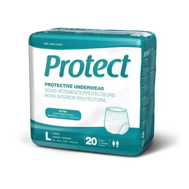 Protect Extra Protective Underwear,Large HSA/FSA Eligible - Walmart.com