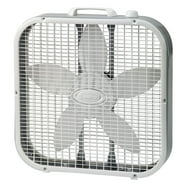 Lasko 20" Galaxy Box Fan with 3 Speeds and Carry Handle, 22.5" H, White ...