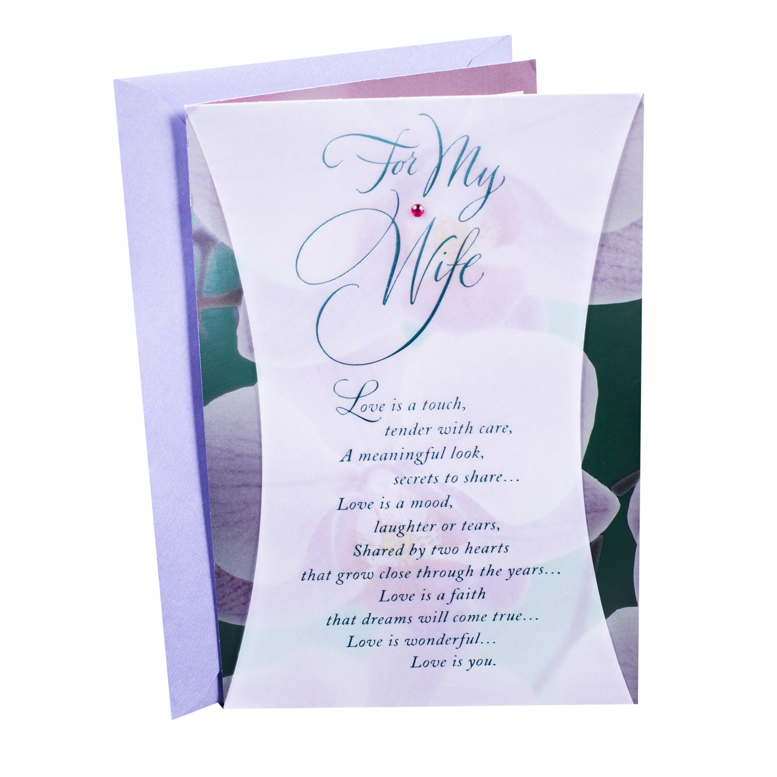 Hallmark Birthday Greeting Card To Wife Orchid Photo Walmart