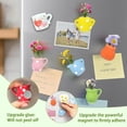 8 Pack Mini Vase Magnets for Fridge, Ceramic Magnetic Bud Vases for ...