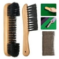 Adhafera Pool Table Brush Set with 3 Tools, Brushes Made of Pure Solid Wood and Nylon Bristle ...