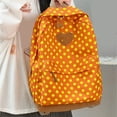Aesthetic Polka Dot Backpack 15.75" Nylon Retro Portable for Travel ...
