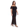 24seven Comfort Apparel Elevate Curvy Lace Off the Shoulder Side Slit ...