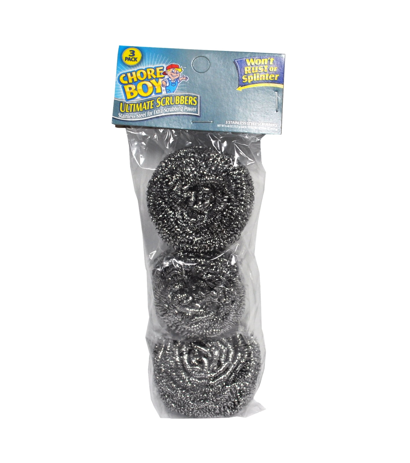 Chore Boy Stainless Steel Ultimate Scrubbers - Walmart.com