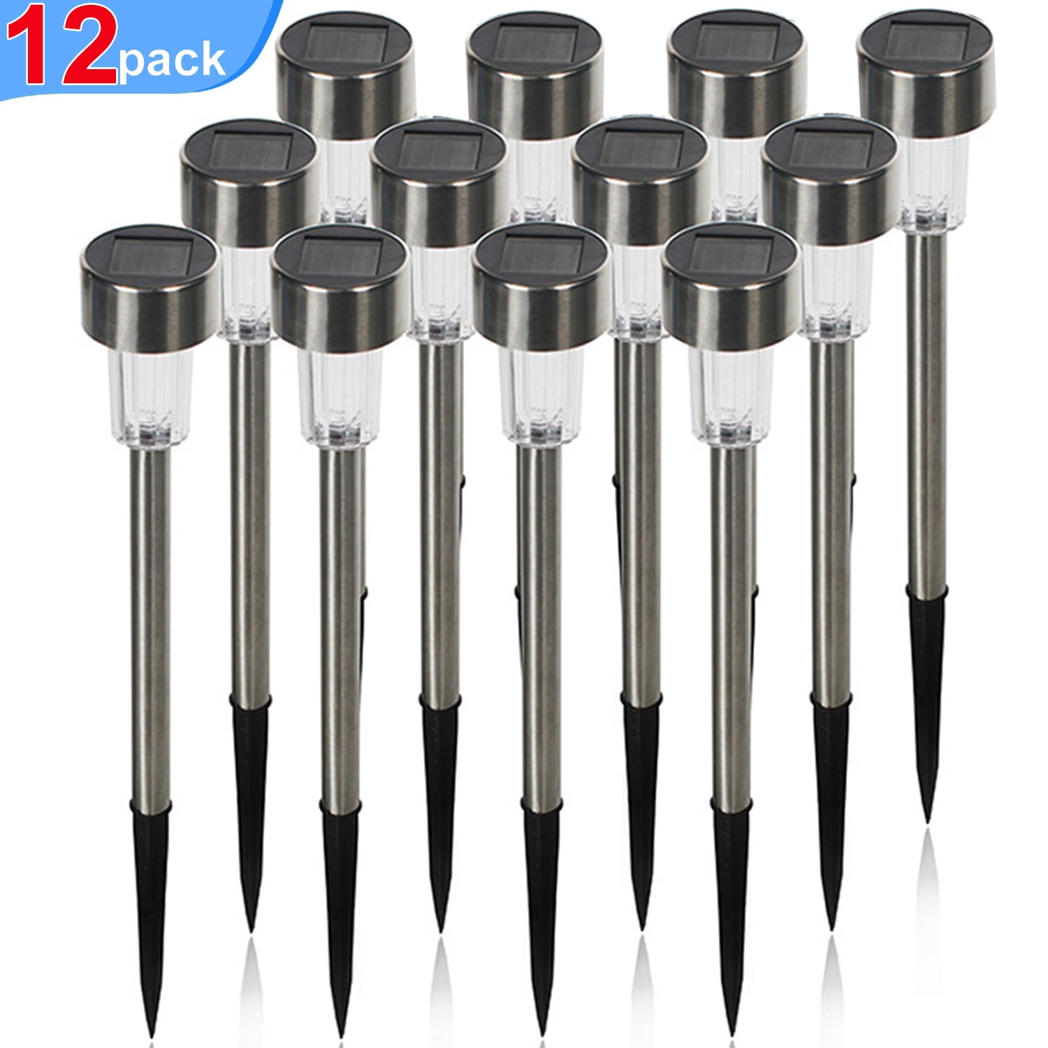 Solar Outdoor Lights, 12 Pack Solar Outdoor Garden Lights, Waterproof ...