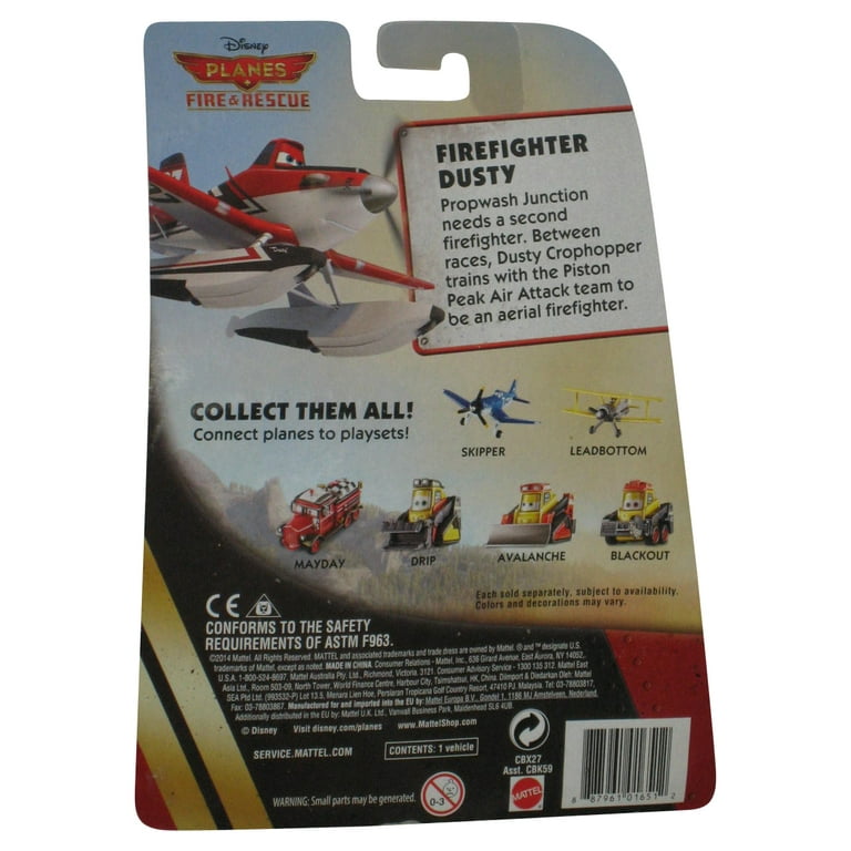 Disney Planes Fire And Rescue Firefighter Dusty