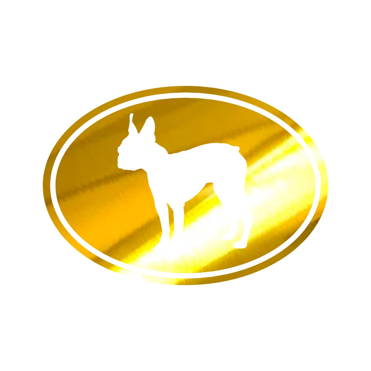 Oval Boston Terrier Sticker Decal Die Cut - Self Adhesive Vinyl ...