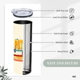 20 oz Stainless Steel Insulated Tumbler - Cream Background with ...