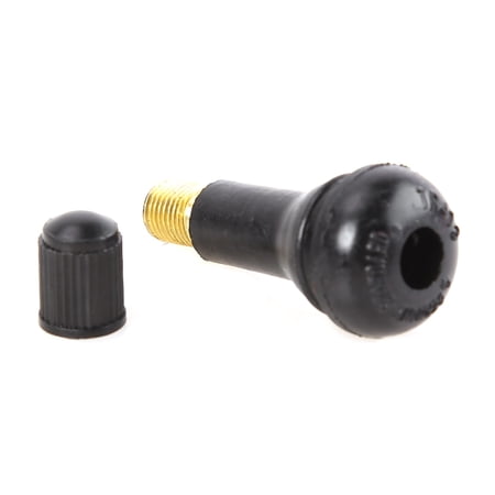 Akerlok 100pcs TR-413 Snap In Short Black Rubber Valve Stems TR413 ...