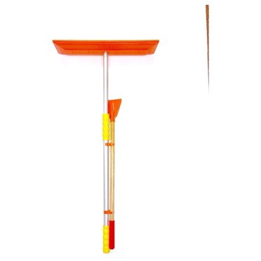 Bully Tools 92816 Steel Snow Pusher with Fiberglass Long Handle, 24 ...