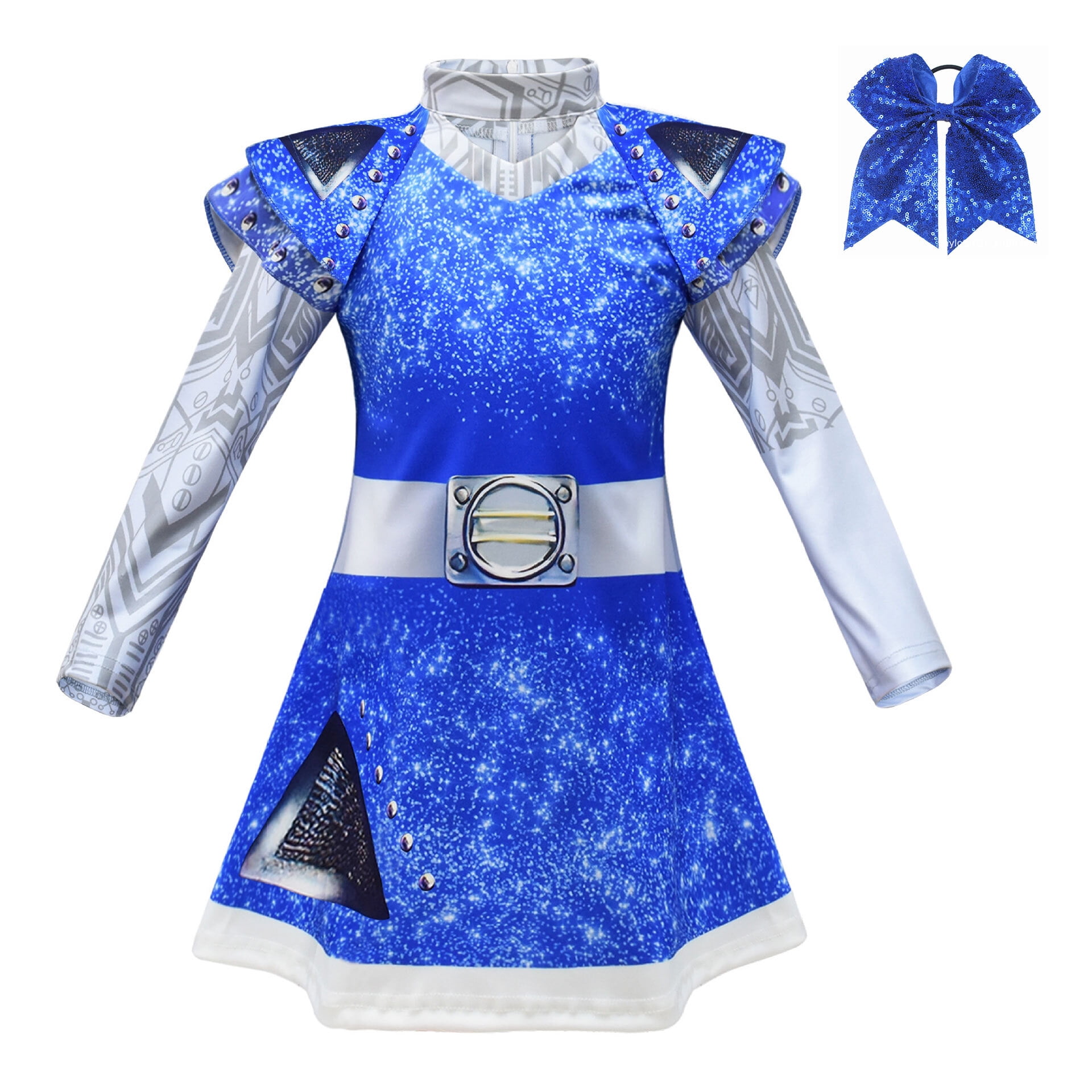 Zombie Cheerleader Outfit for Girls Alien Fancy Addison Costume Dress ...