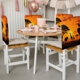 Desert Sunset Chair Back Covers Set of 8, Lion Elephant Tree Giraffe ...