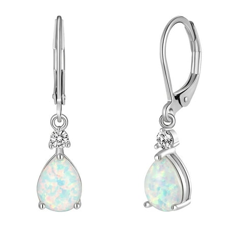 Maytalsory Eye-catching Fire Opals Dangle Earrings Elegant And ...