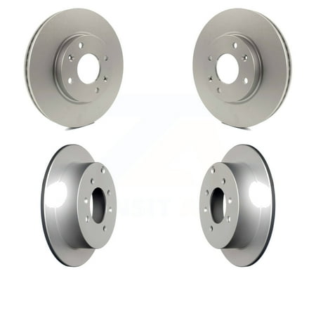 Front Rear Coated Disc Brake Rotors Kit For Kia Optima Hyundai Sonata ...