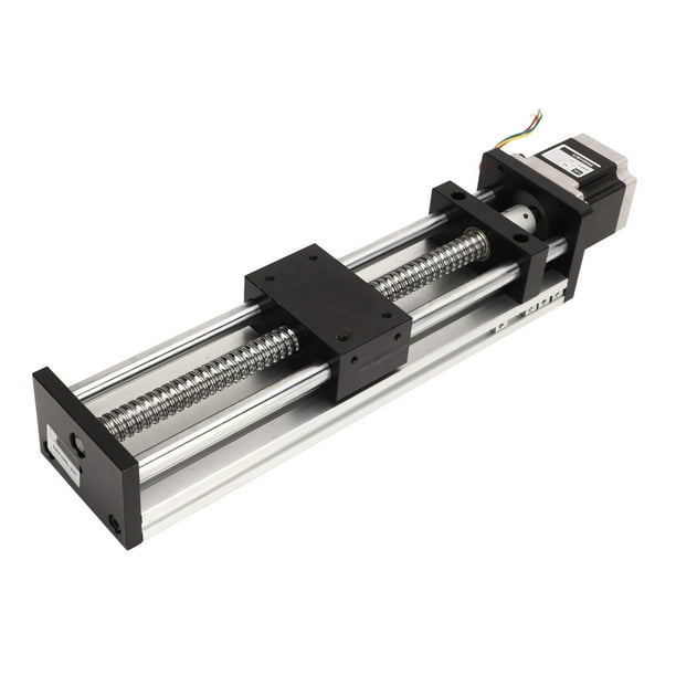 Linear Stage Actuator, Linear Guide Rail Slide 1605 Ball Screw M5 Movable Nuts 200mm Stroke For ...