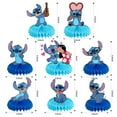 Kenvfego 8Pcs Lilo and Stitch Honeycomb Table Centerpieces, Birthday ...