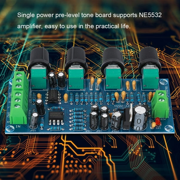 ANGGREK Preamp Tone Board Single Power Supply Eletrical Supplies Fever Grade For NE5532 , Front ...