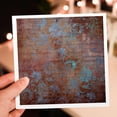 3drose, Pretty Light Blue Art Deco Floral on a Red Ephemra Background ...